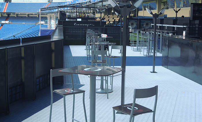 Santiago Bernabeu summer terrace with Bergo XL - Supreme Floors