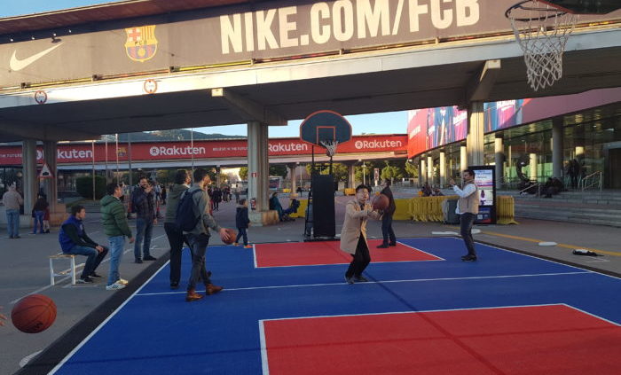 Mini basketball court in the Espai Nadal of Camp Nou - Supreme Floors